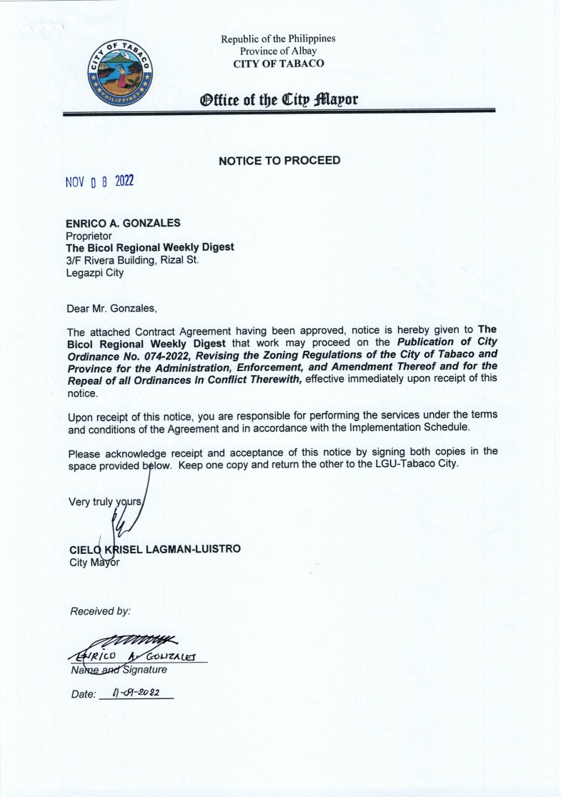 Tabaco City Official Website