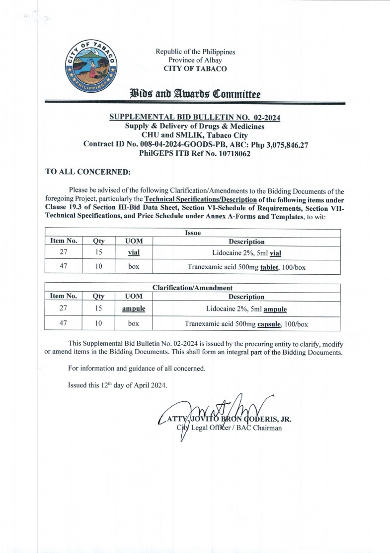 Tabaco City Official Website